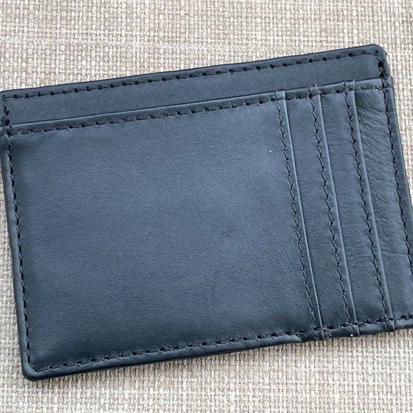 Bags | Handmade Card Holder Mini Wallet Photo Id Card Holder Genuine ...